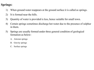 sources of water in the civil Engineering | PDF