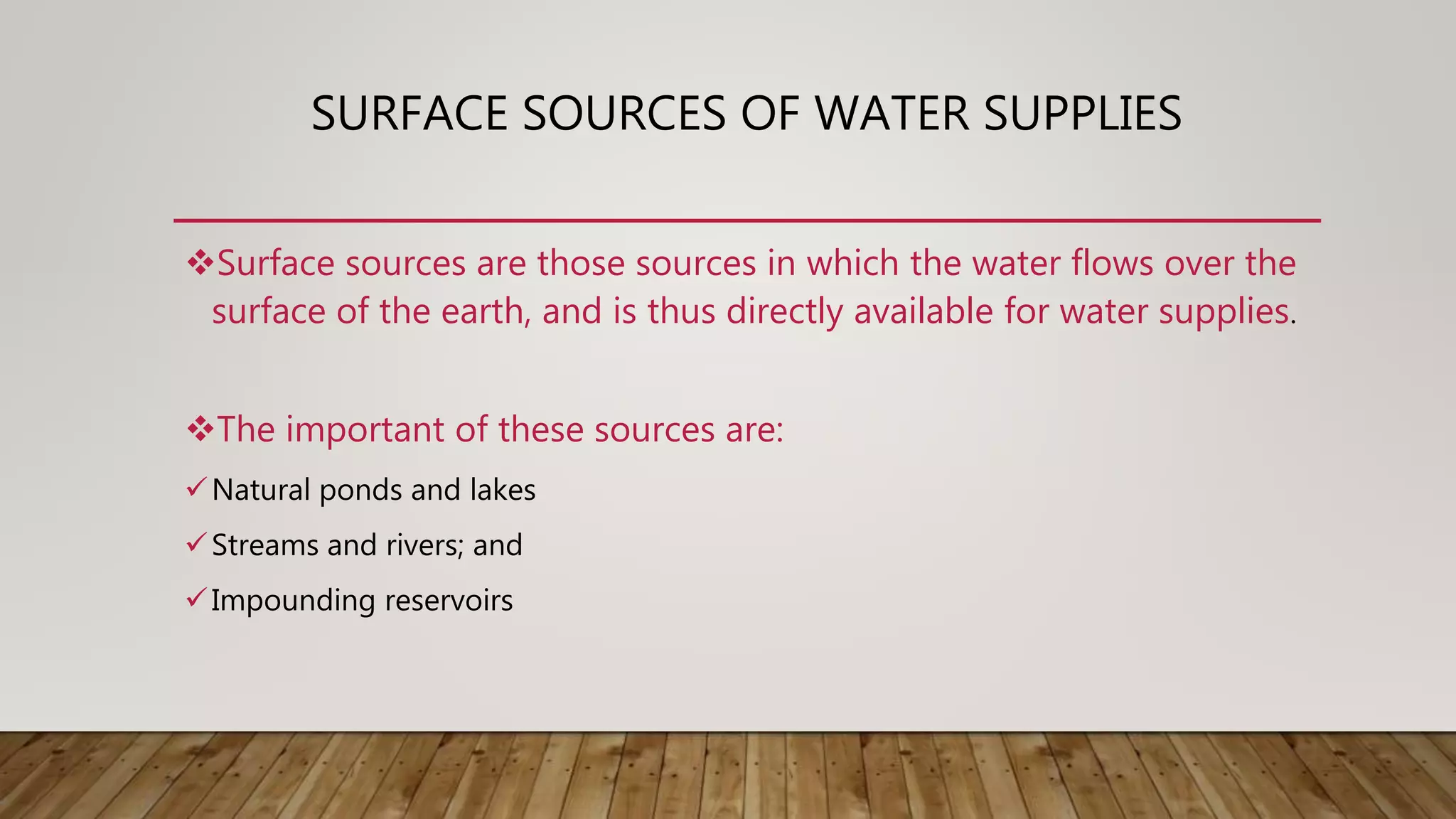 Sources of water and its neccessity | PPTX