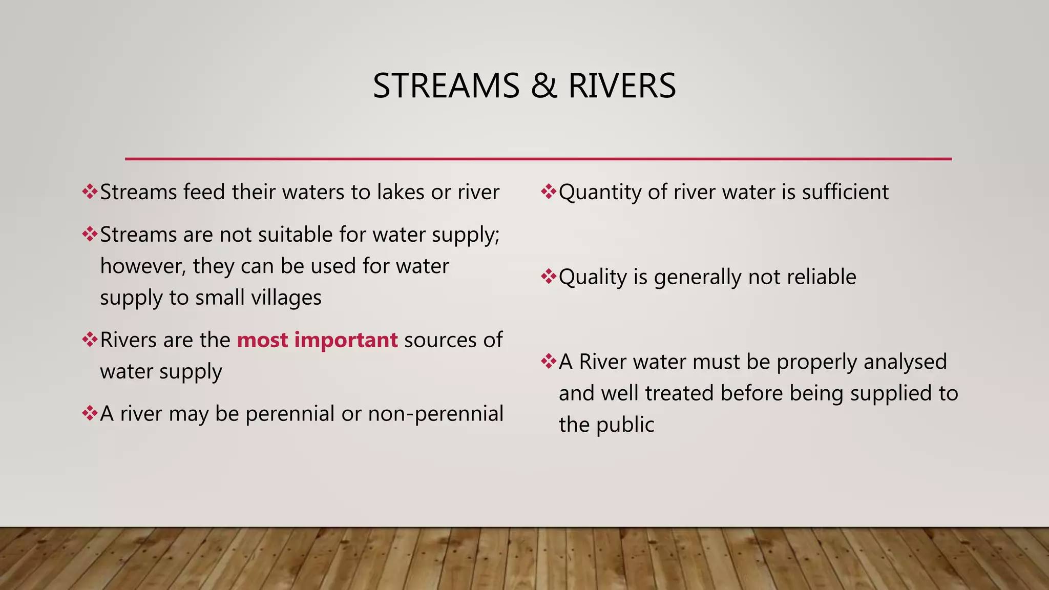 Sources of water and its neccessity | PPTX