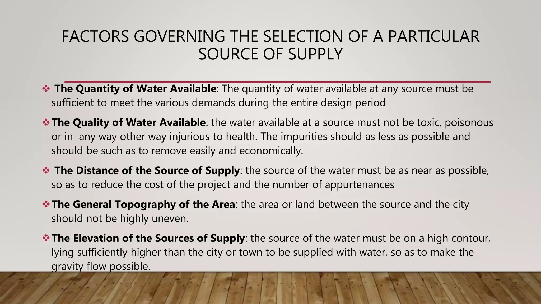 Sources of water and its neccessity | PPTX