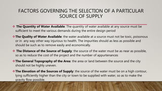 Sources of water and its neccessity | PPTX