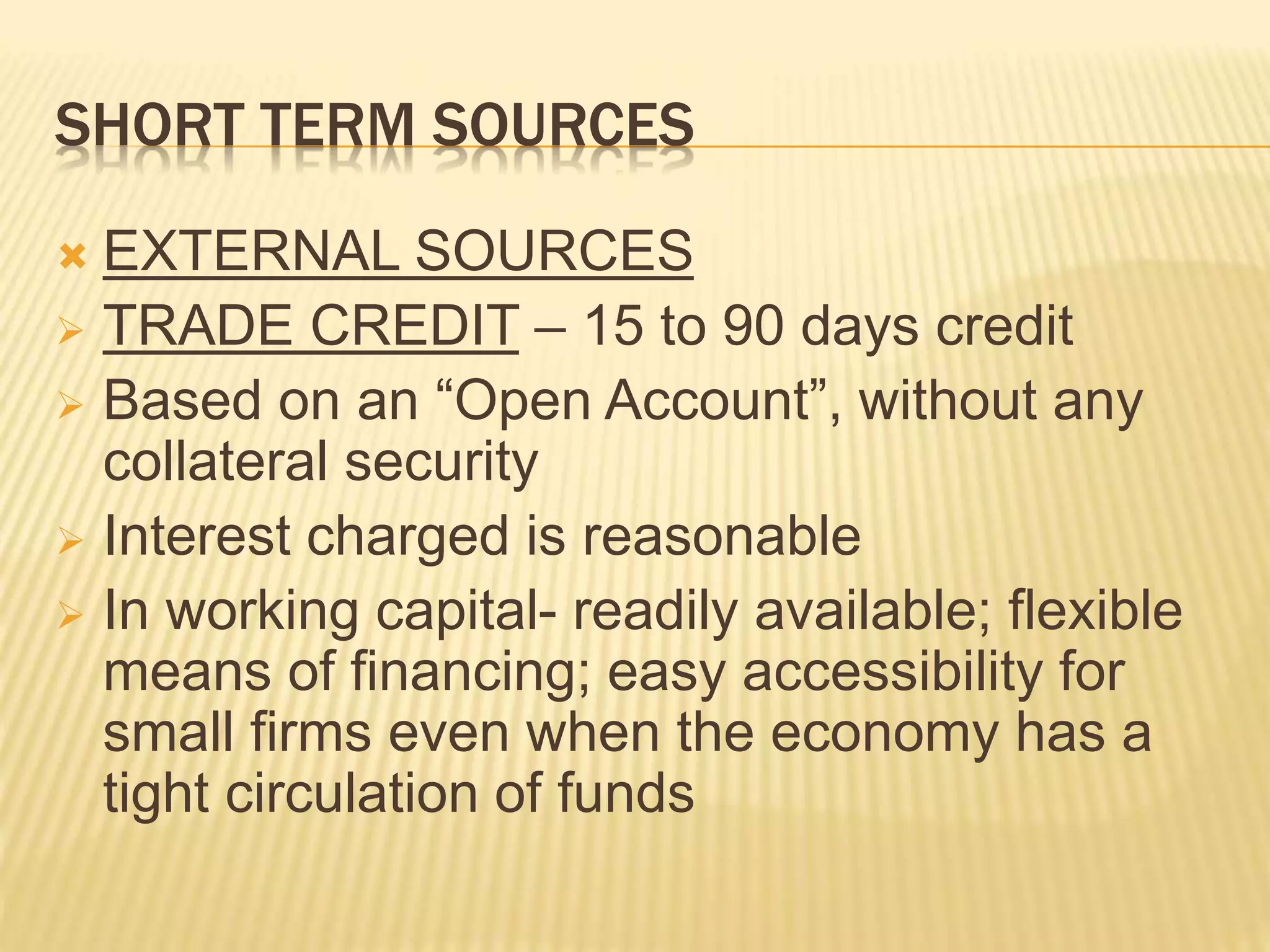 Sources of working capital | PPTX