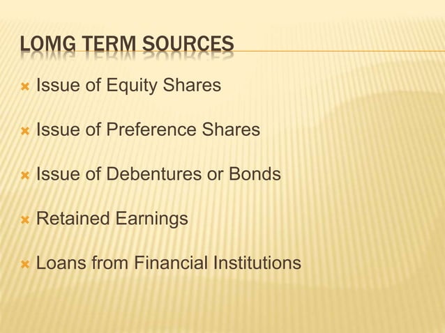 Sources of working capital | PPTX