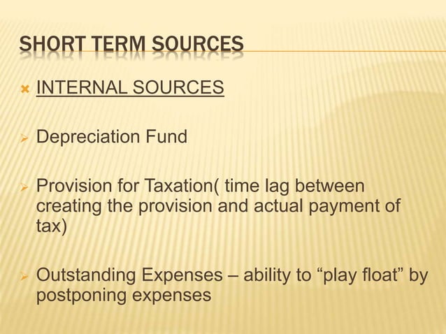 Sources of working capital | PPTX