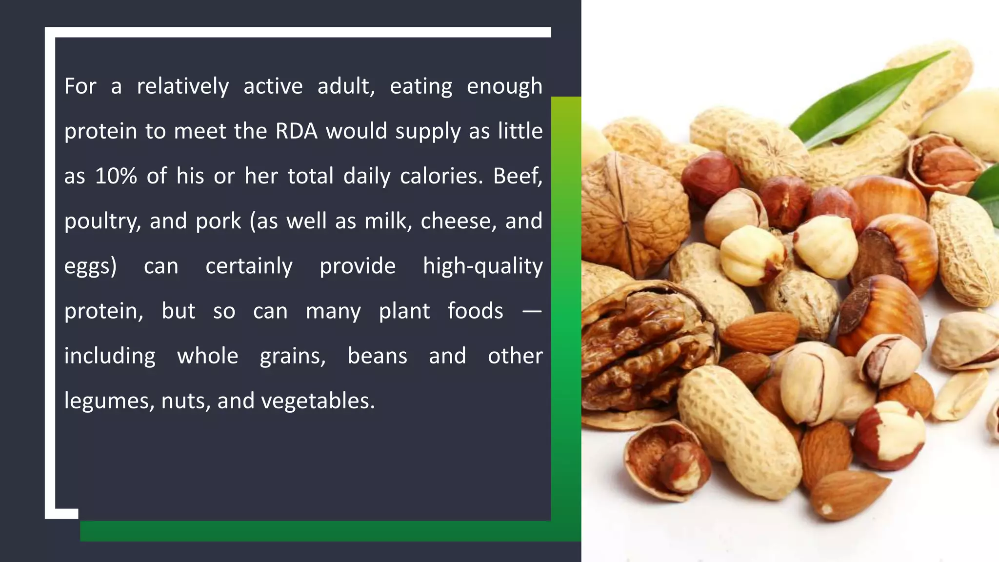 Sources & recommended dietary allowance (RDA) OF PROTEIN | PPTX