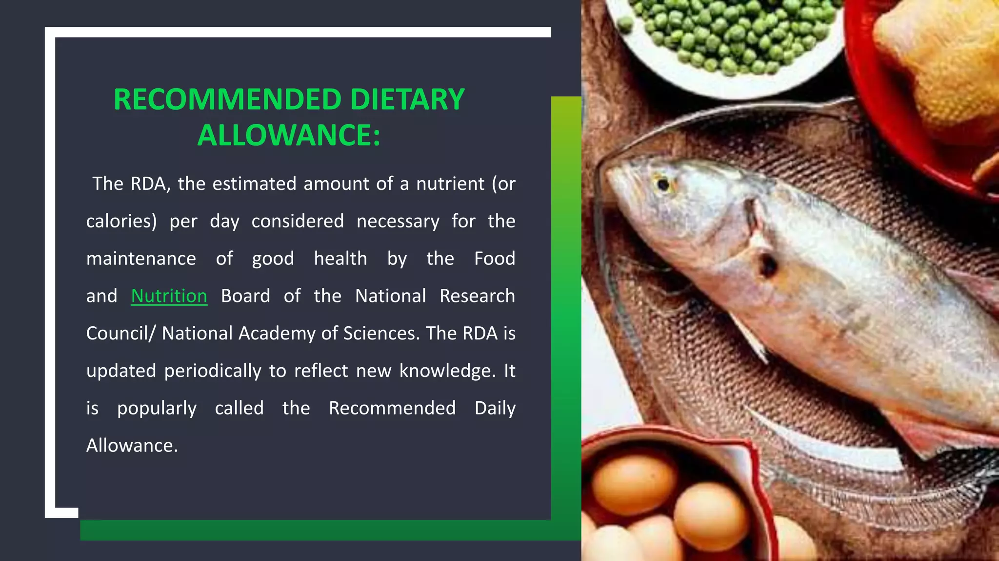 Sources & recommended dietary allowance (RDA) OF PROTEIN | PPTX