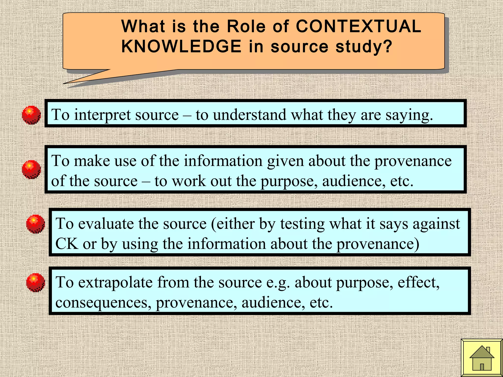 Source study things to note | PPT