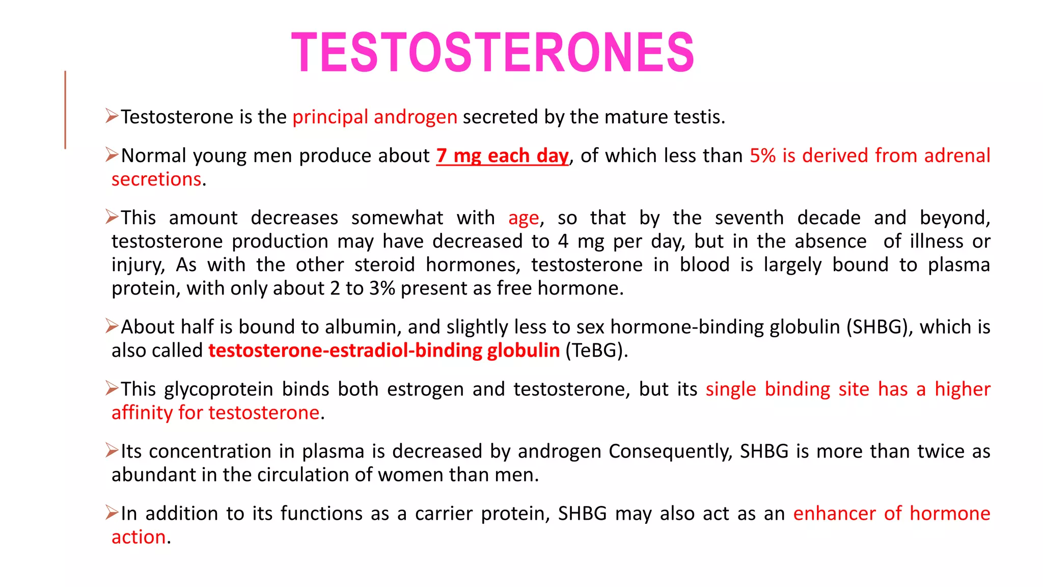 Source, synthesis and metabolism of androgens | PPSX