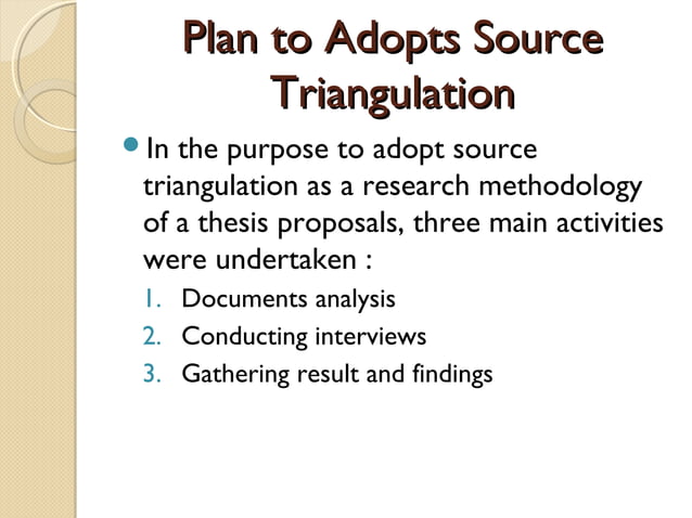 Source triangulation final | PPT