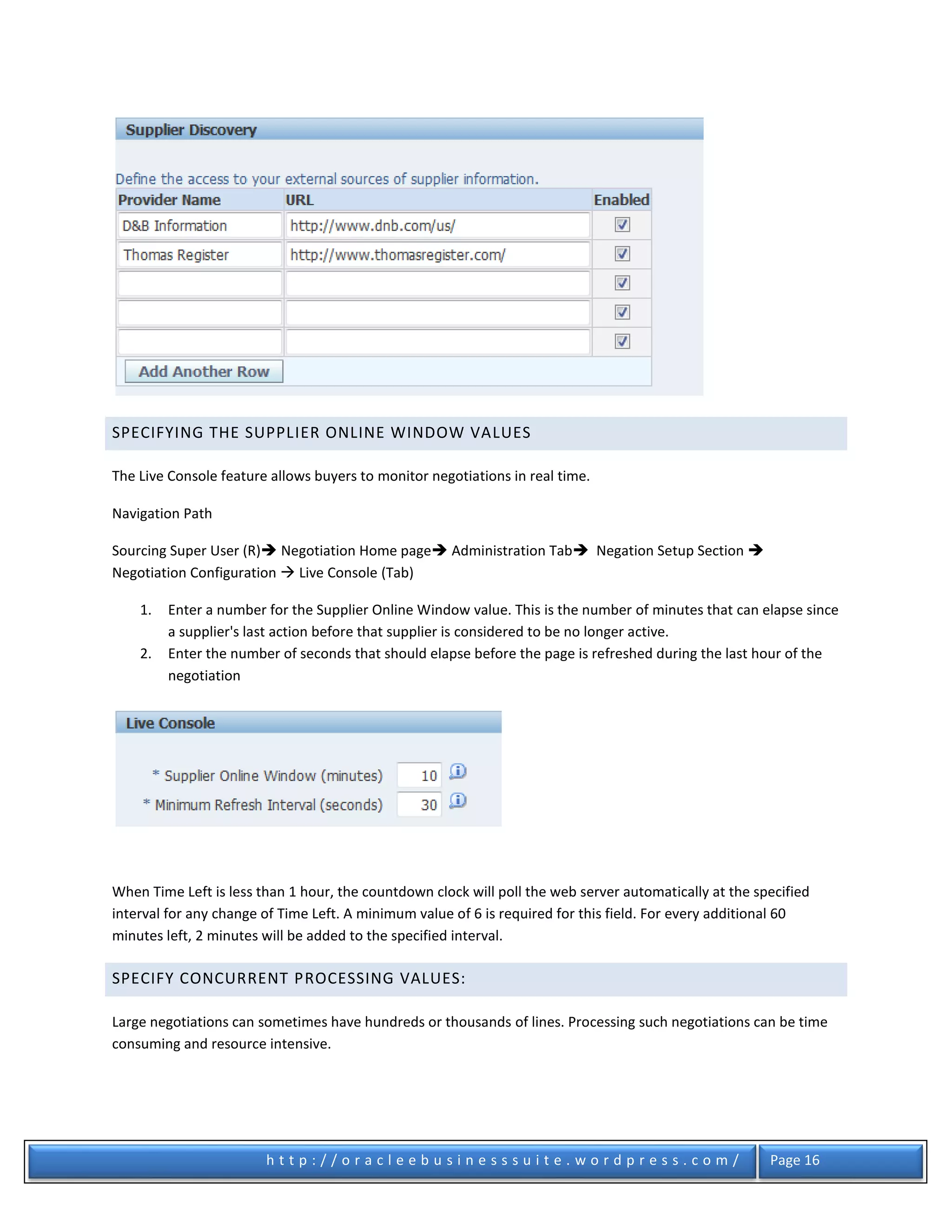 Oracle Sourcing Setup | PDF