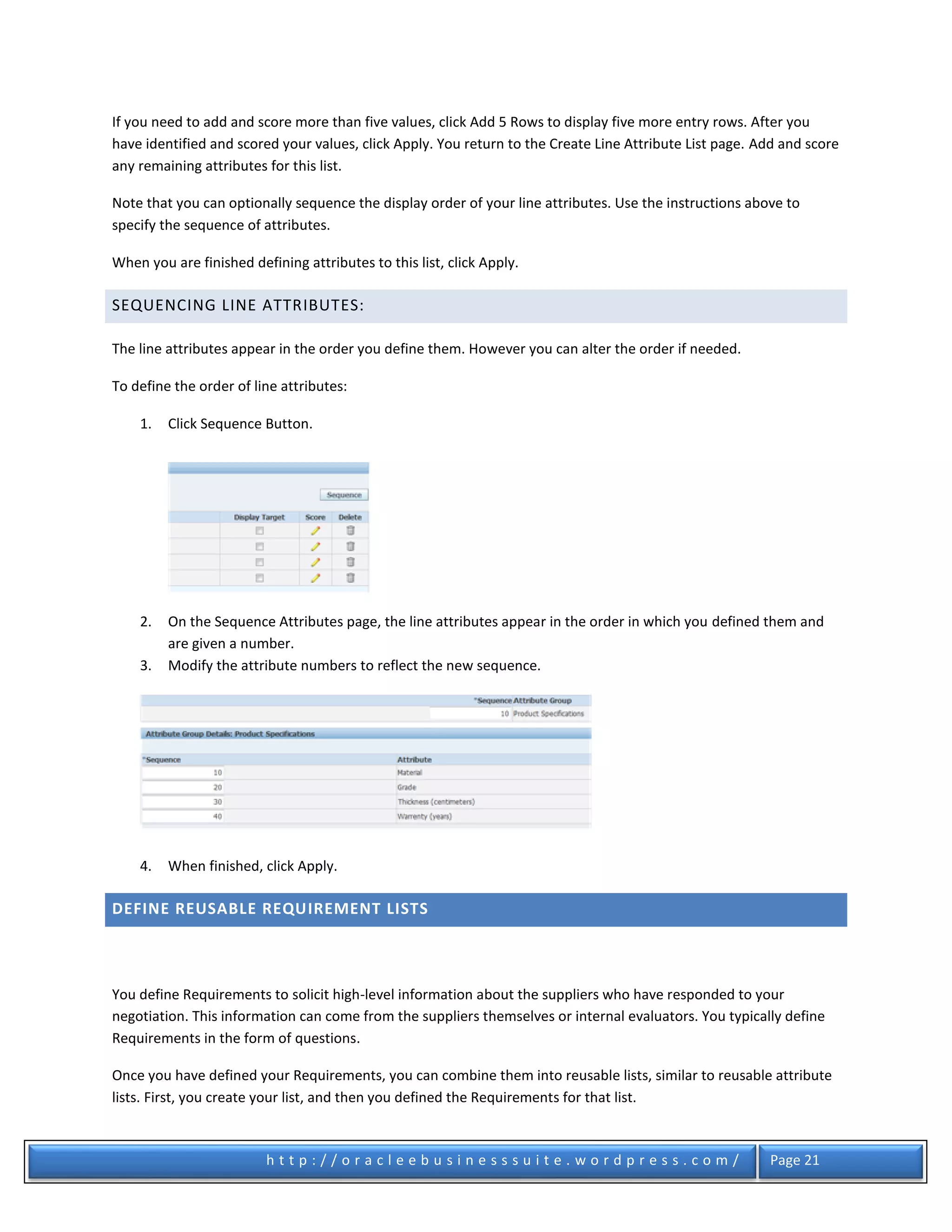 Oracle Sourcing Setup | PDF