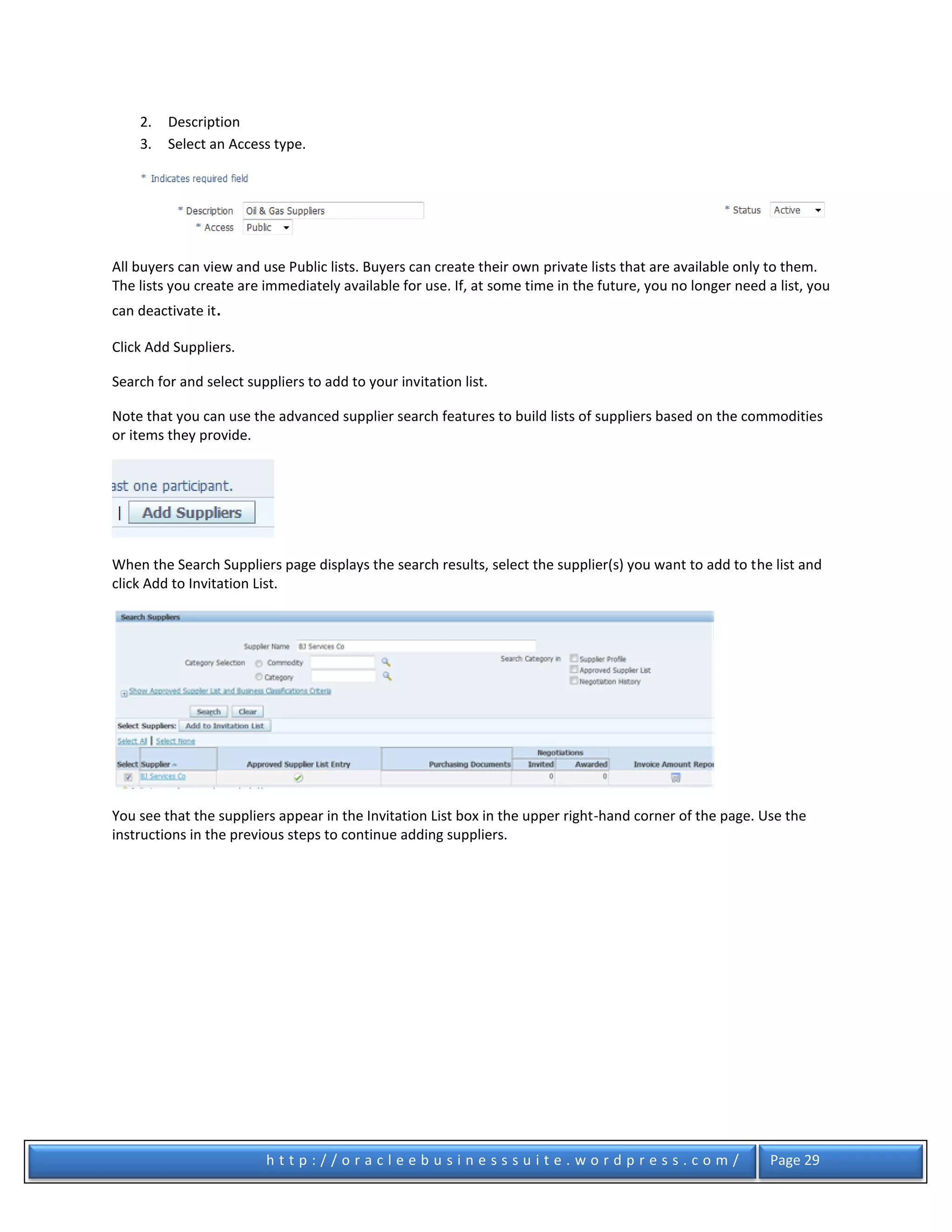 Oracle Sourcing Setup | PDF