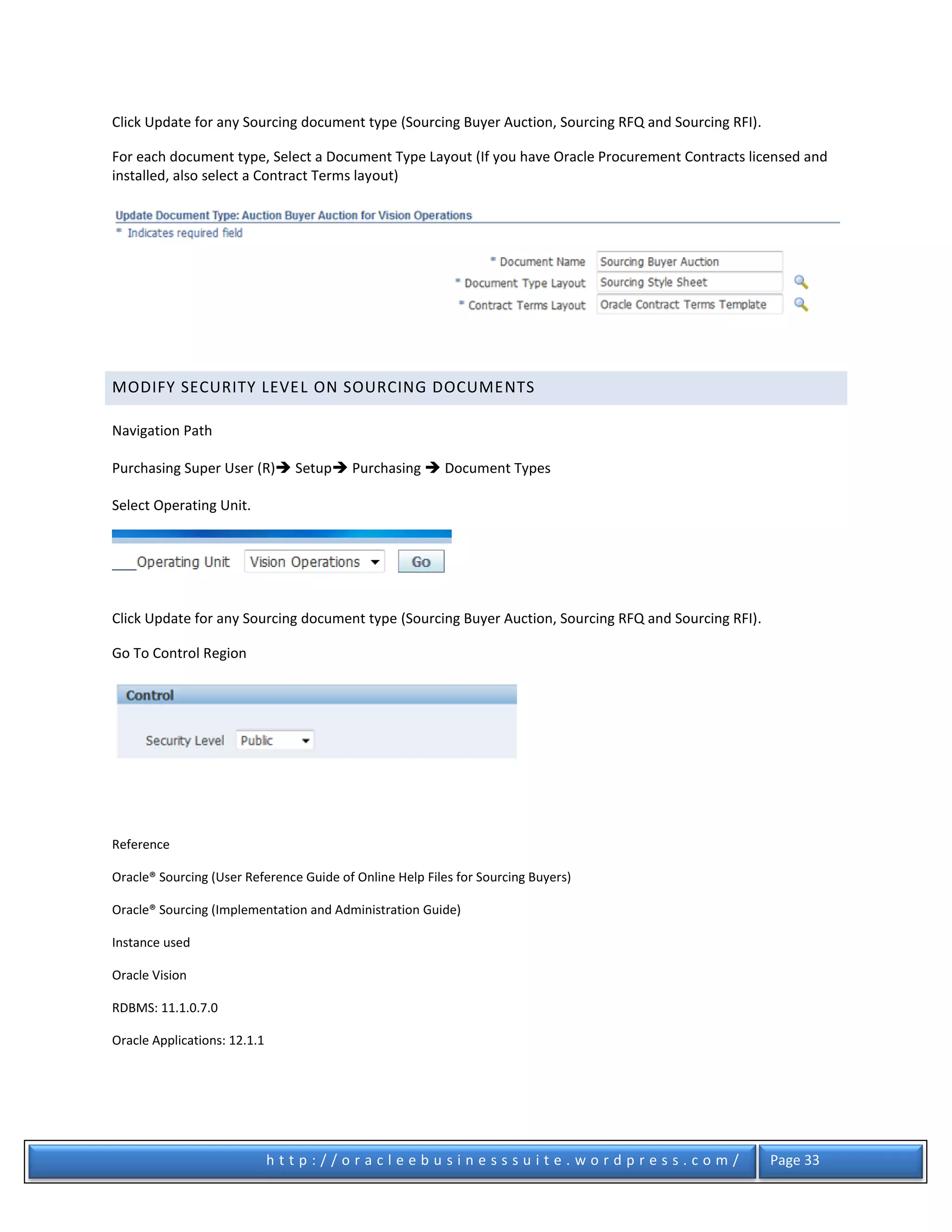 Oracle Sourcing Setup Pdf