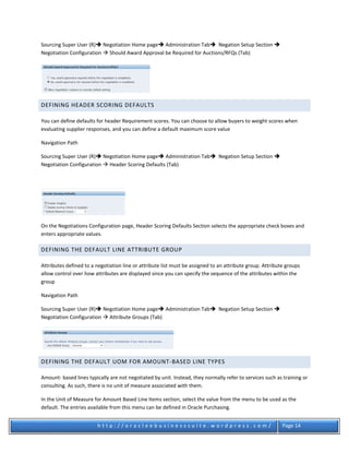 Oracle Sourcing Setup | PDF