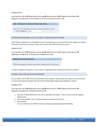 Oracle Sourcing Setup | PDF