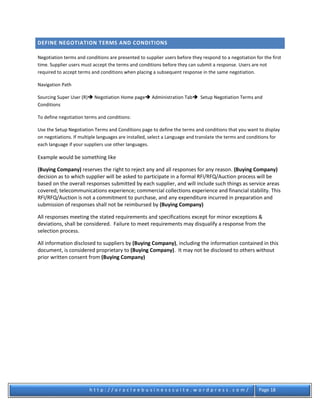 Oracle Sourcing Setup | PDF