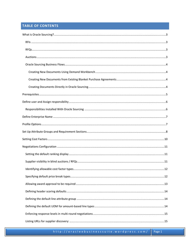 Oracle Sourcing Setup | PDF | Computing | Technology & Computing