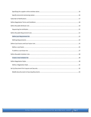 Oracle Sourcing Setup | PDF