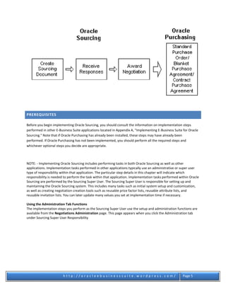 Oracle Sourcing Setup | PDF