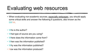 Sourcing and evaluating information .pptx