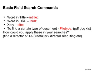 Sourcing Basics & Cool Tools | PPT