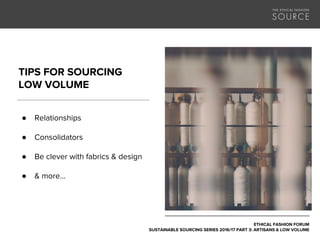 Sourcing from artisans & low volume production | PDF | Apparel Industry ...