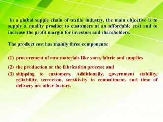 Sourcing in textile industry | PPTX