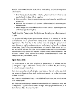 Sourcing Portfolio Analysis | PDF