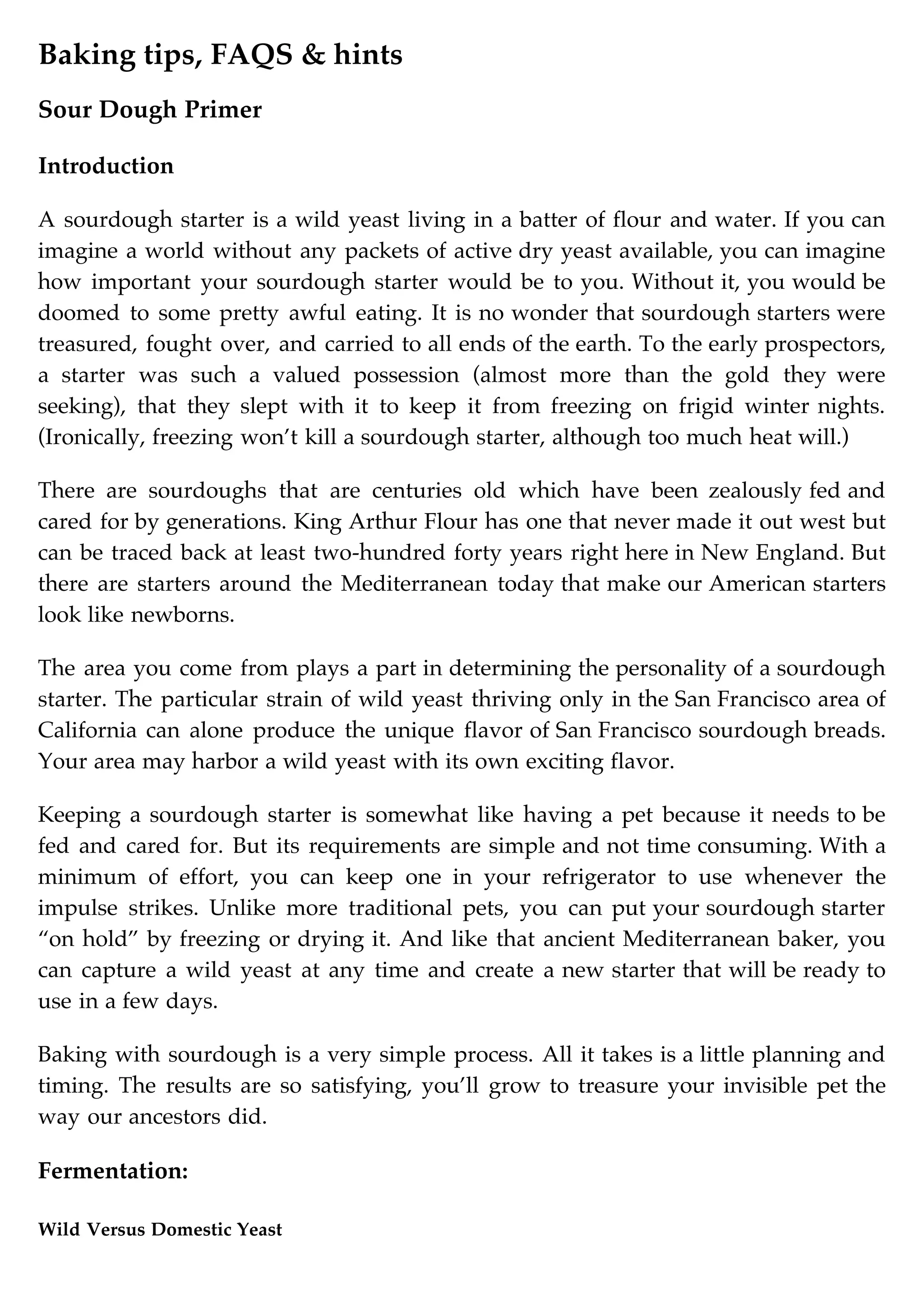 Sourdough primer | PDF