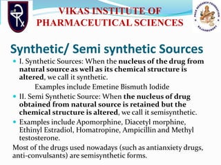 SOURSE OF CRUDE DRUGS. | PPTX