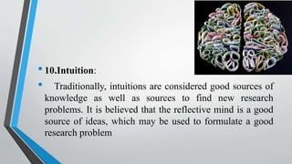 Sources of research problem | PPTX