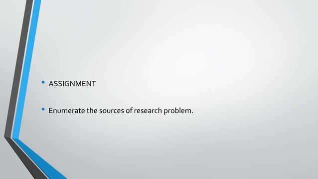Sources of research problem | PPTX