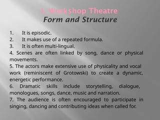 South African Theatre an Introduction. Overview | PPTX