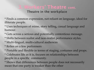 South African Theatre an Introduction. Overview | PPTX