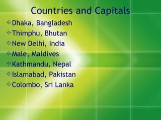 South Asia Powerpoint | PPT