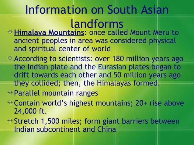 South Asia Powerpoint | PPT | Asia Travel | Travel Locations