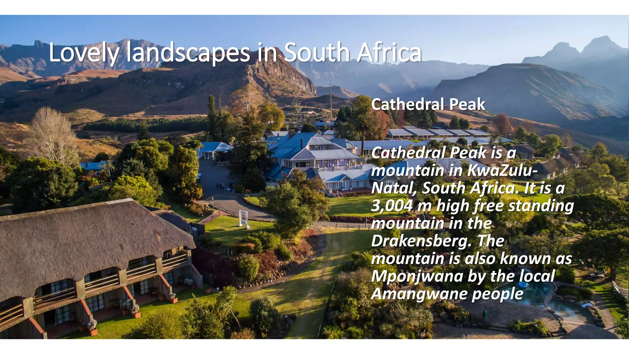 South Africa landmarks, culture, food and national heroes | PPT