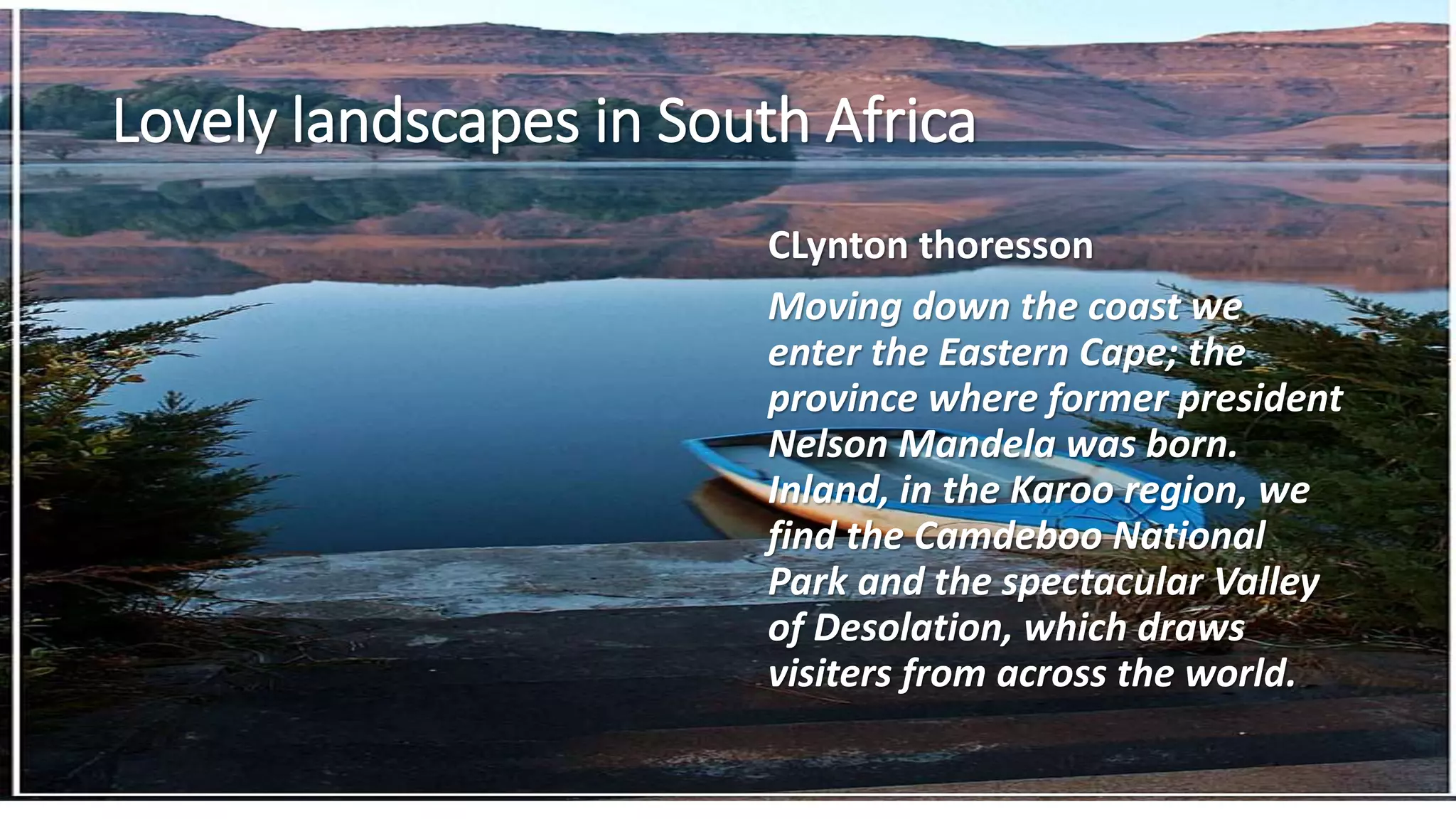 South Africa landmarks, culture, food and national heroes | PPT