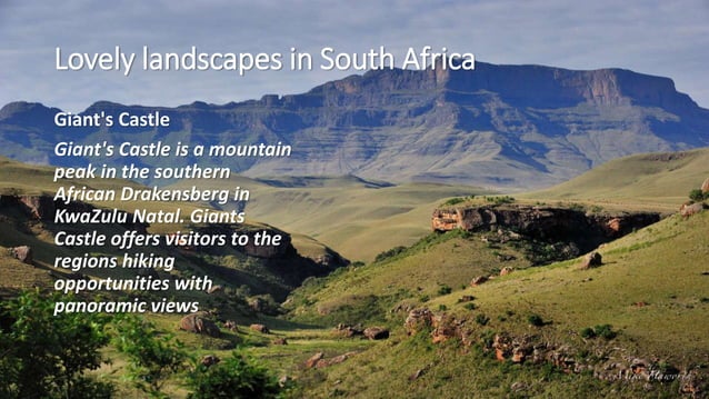 South Africa landmarks, culture, food and national heroes | PPT