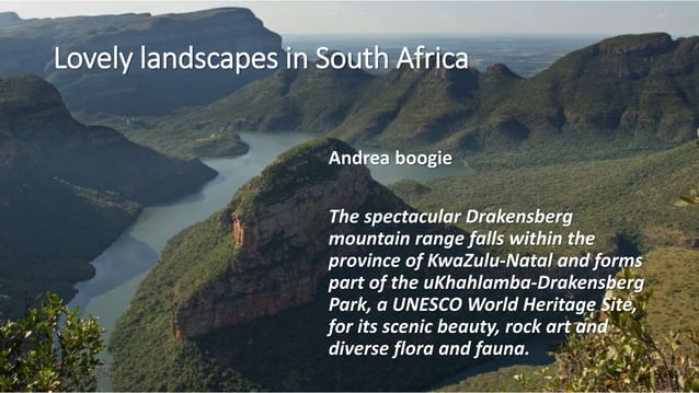 South Africa landmarks, culture, food and national heroes | PPT