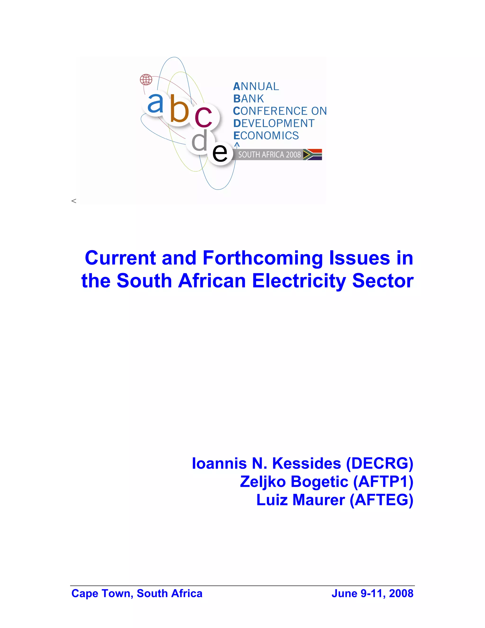 South African Electricity Sector | PDF