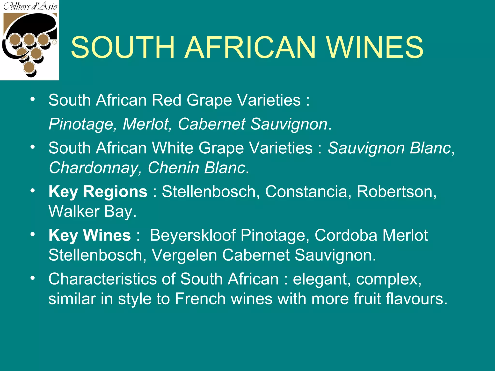South african wines | PPT
