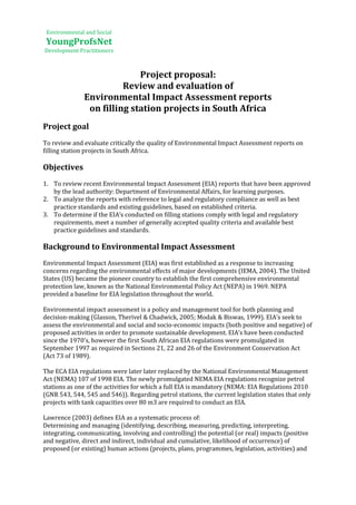 South africaprojectprojectproposal20151102 | PDF