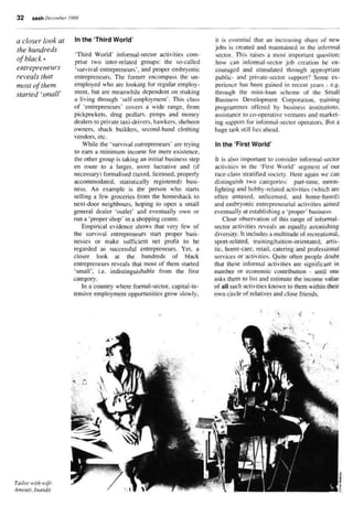 South africa's growing informal sector | PDF