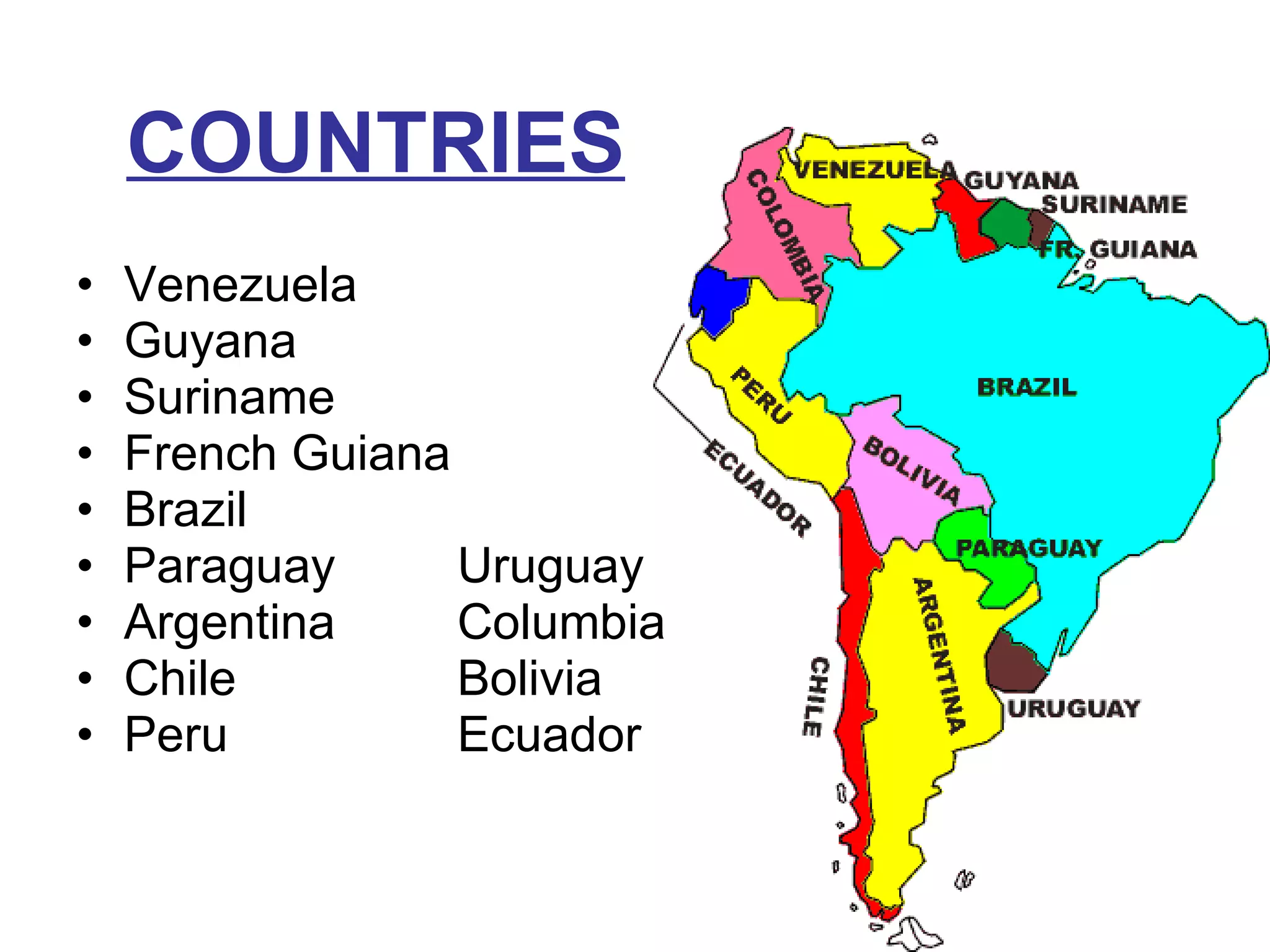South America - Intro PPT | PPT