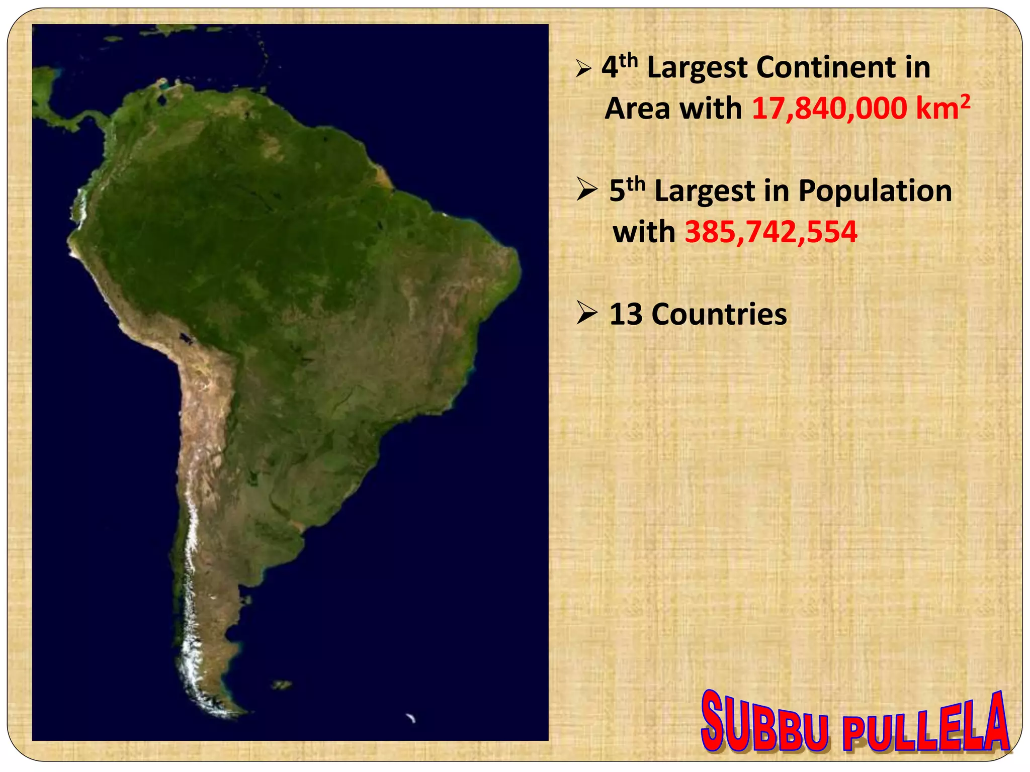 South america | PPSX