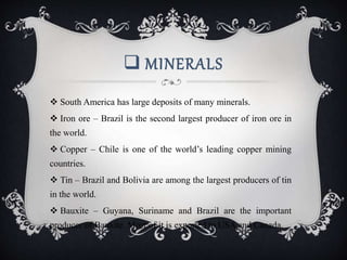 South america resources | PPTX