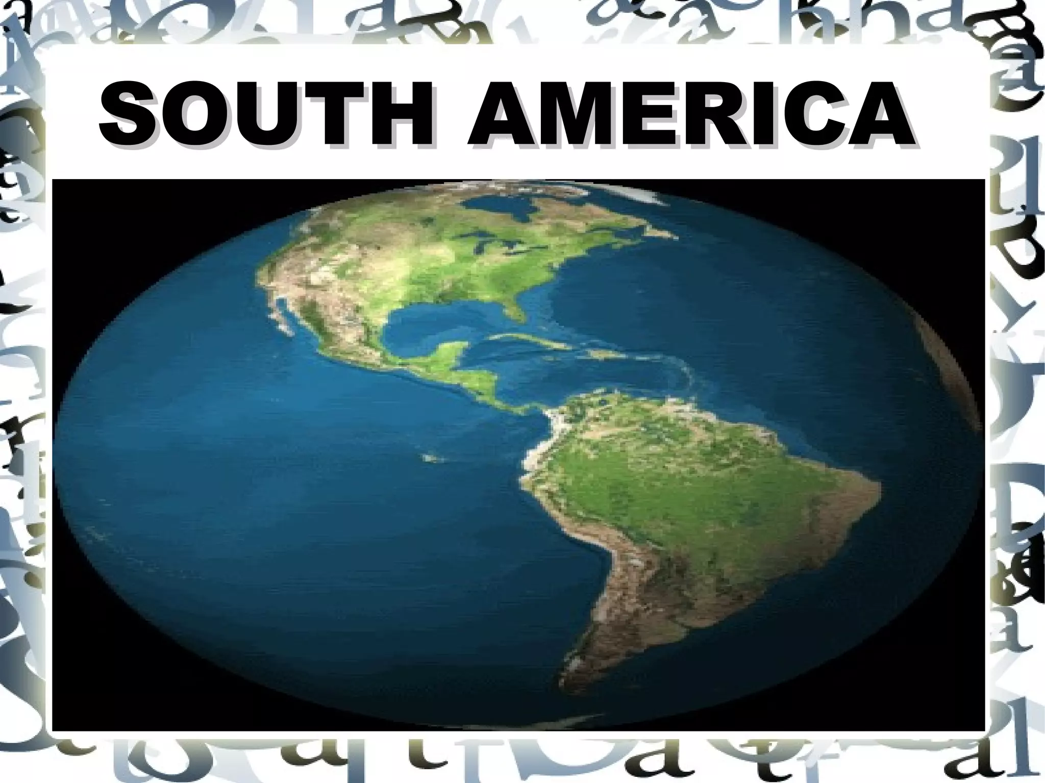South america project | ODP