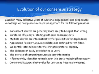 Evolving consensus-based curatorial strategies | PPTX | Databases ...