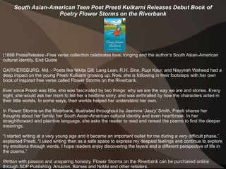 South Asian-American Teen Poet Preeti Kulkarni Releases Debut Book of ...